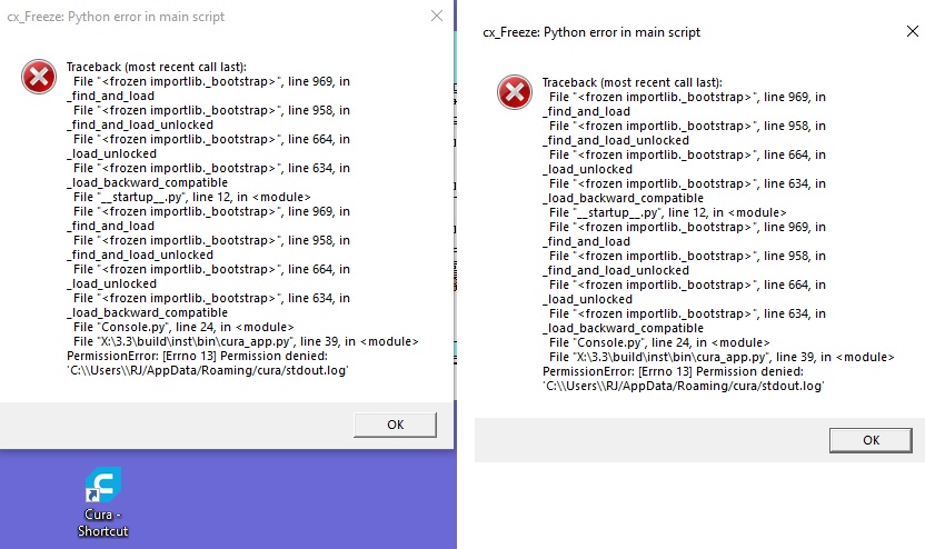 Cura 3.3.1 fails to start · Issue #3738 · Ultimaker/Cura · GitHub