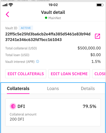 `vault details` - add dollar value · Issue #1594 · BirthdayResearch/defichain-wallet · GitHub