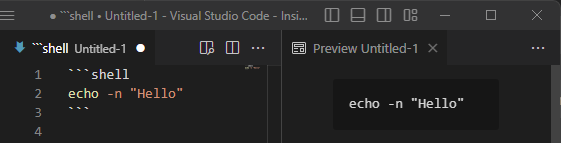 Markdown "shell" code fence language not recognized by Markdown Preview · Issue #173735 ...