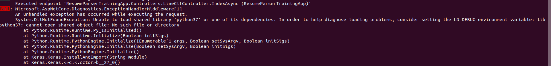 Unable to load shared library 'python36' or one of its dependencies. · Issue #883 · pythonnet ...