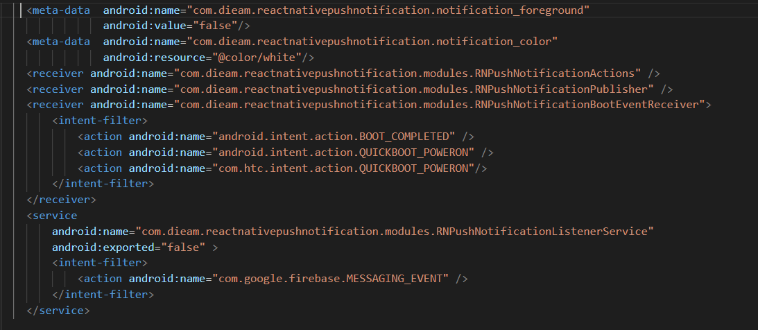I couldn't run Push Notification · Issue #1915 · zo0r/react-native-push-notification · GitHub