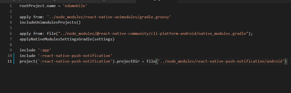 I couldn't run Push Notification · Issue #1915 · zo0r/react-native-push-notification · GitHub