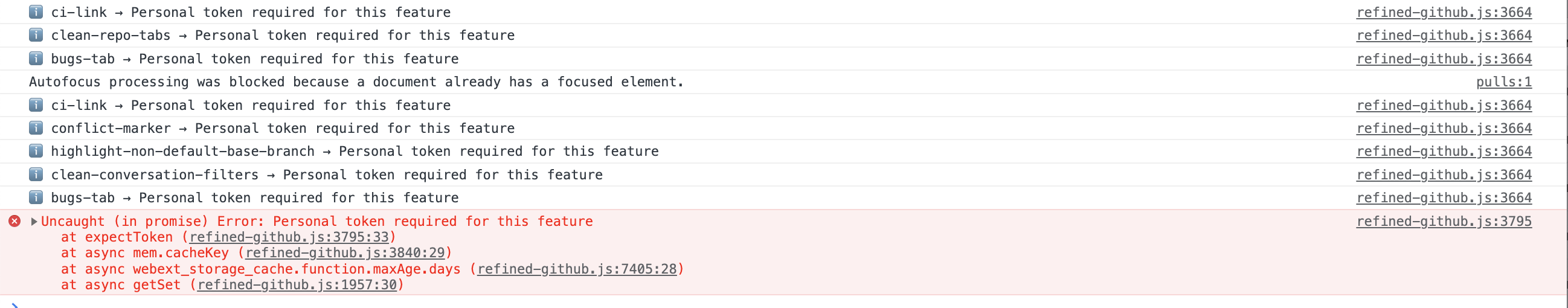"Expected node matching 'Code', found '' " · Issue #6608 · refined-github/refined-github · GitHub