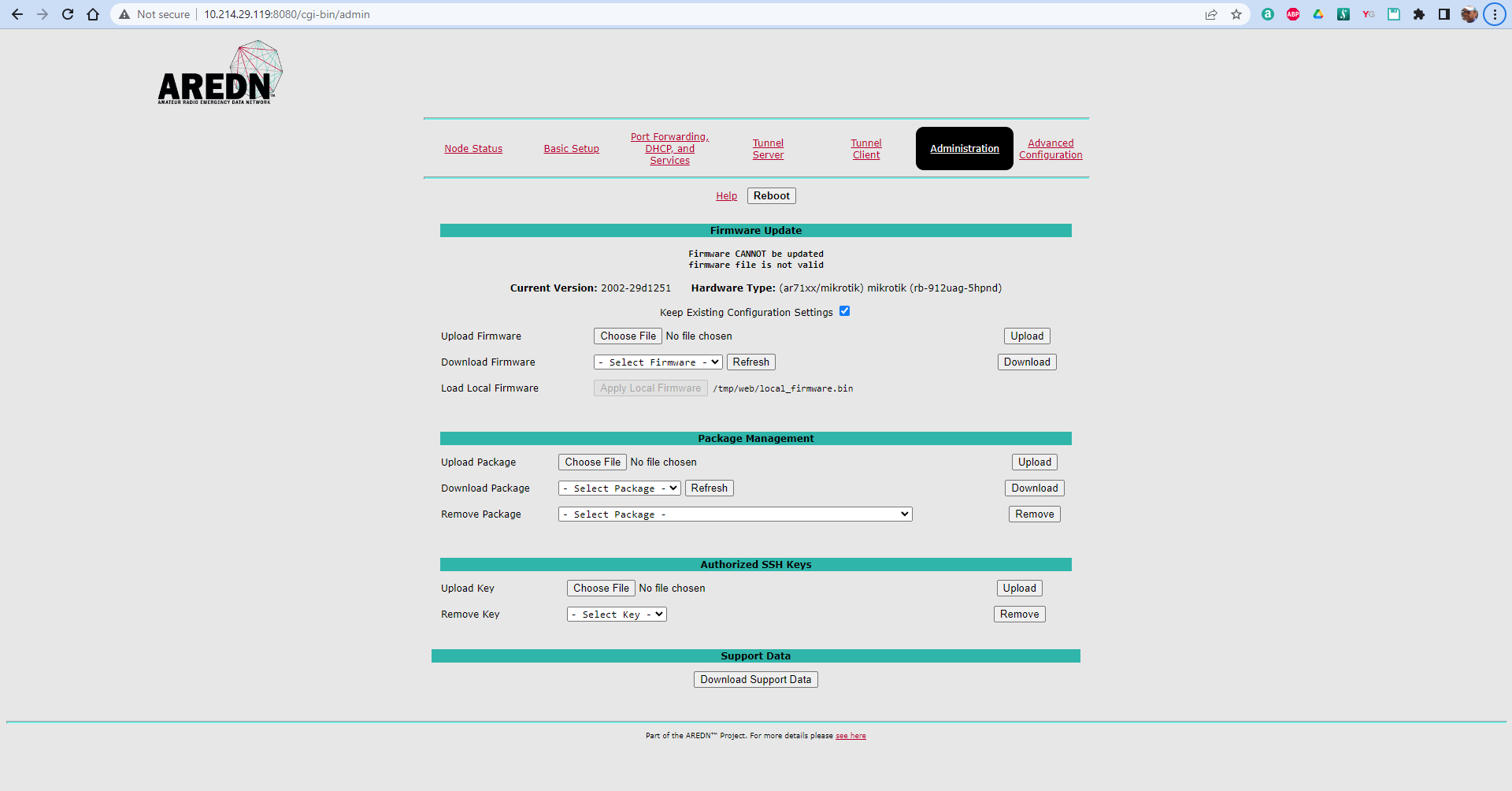 mikrotik rb-912uag-5hpnd firmware file not valid · Issue #619 · aredn/aredn · GitHub