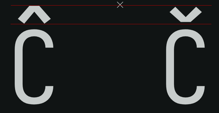 CIRCUMFLEX BELOW and CARON height · Issue #1598 · be5invis/Iosevka · GitHub