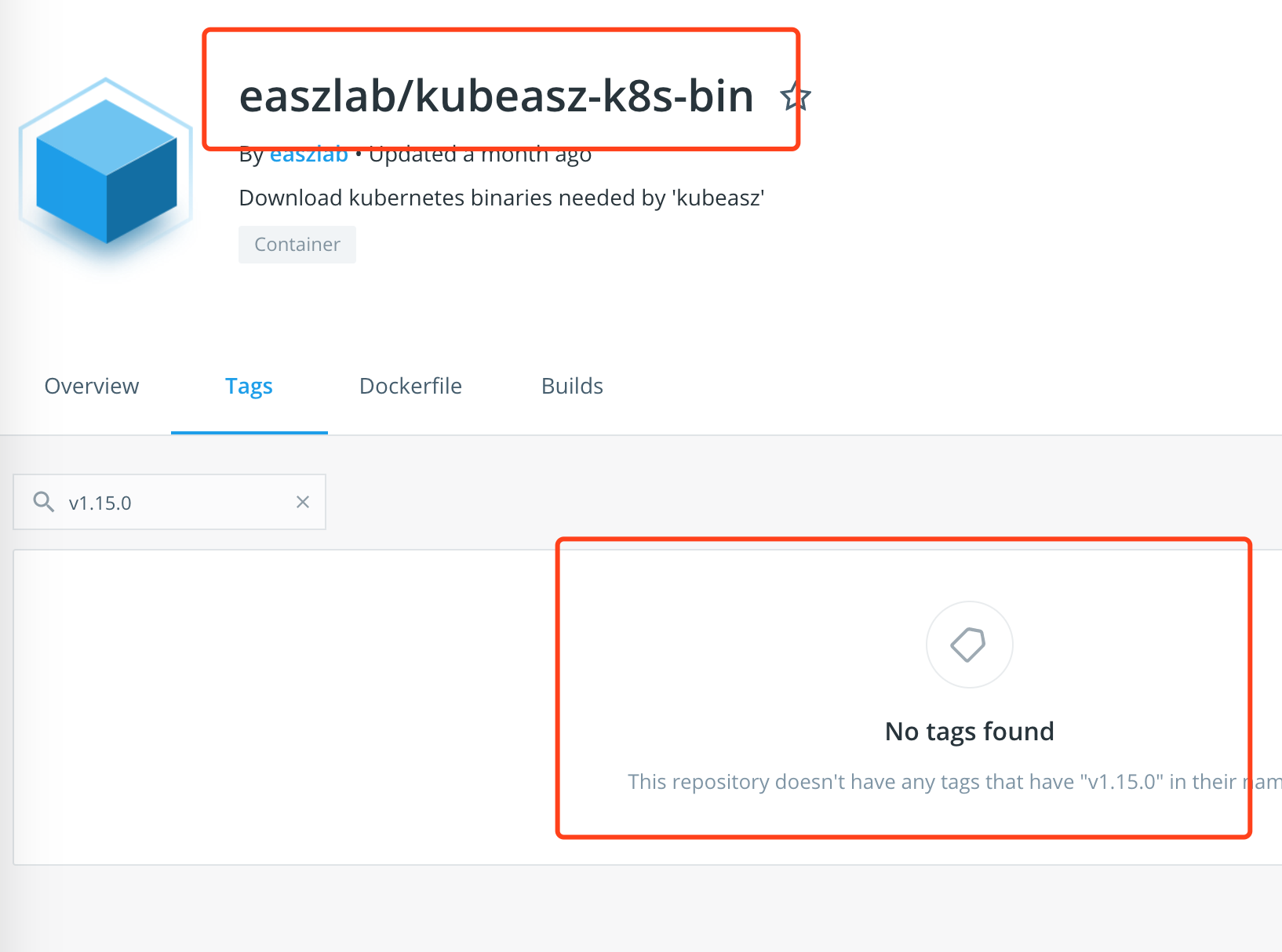 离线安装版本release easzup 中配置的 easzlab/kubeasz-k8s-bin 默认版本v1.15.0已不存在，望修改一下 · Issue #735 · easzlab ...