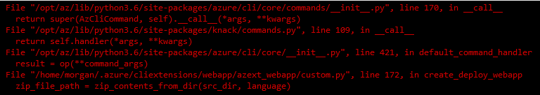 Az Webapp Up N Produces An Error In Bash Due To Malformed Path · Issue 6819 · Azureazure Cli 6034