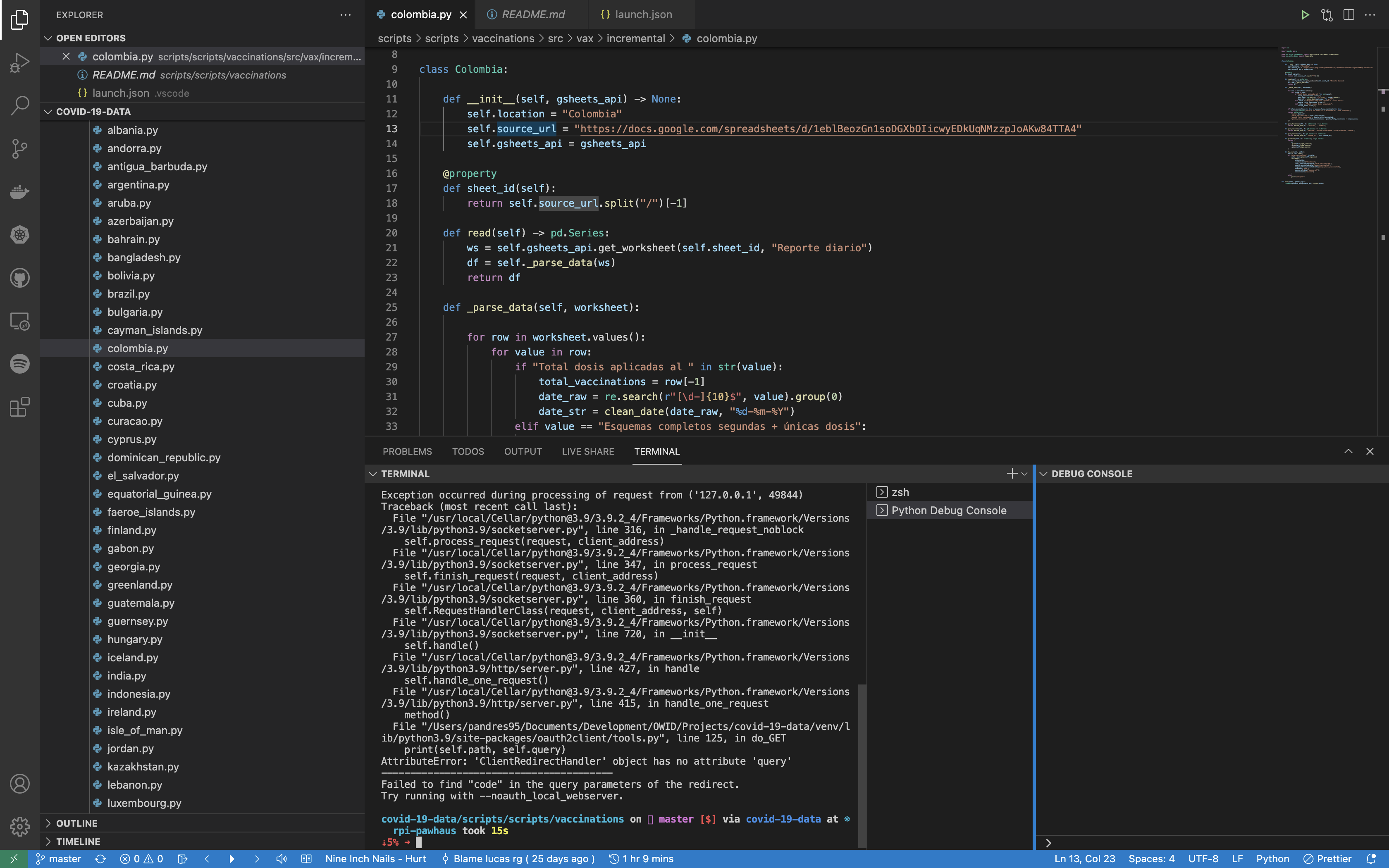 Can't run cowid-vax · Issue #1738 · owid/covid-19-data · GitHub