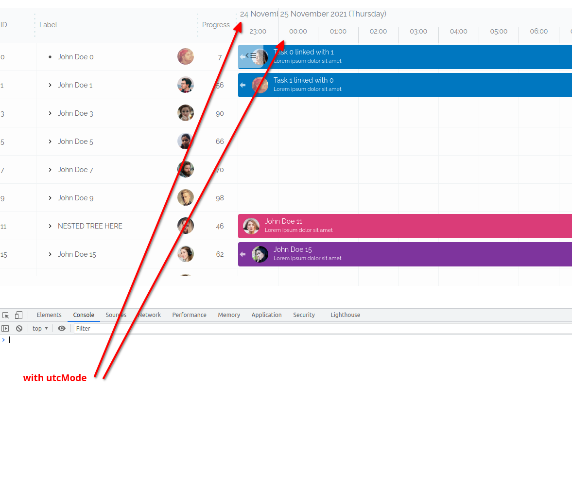 utcMode does not work properly · Issue #321 · neuronetio/gantt-schedule-timeline-calendar · GitHub