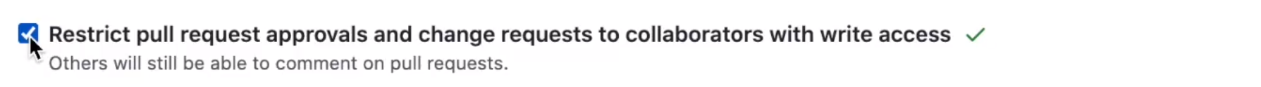 Limit who can approve or request changes to pull requests in open source projects · Issue #212 ...