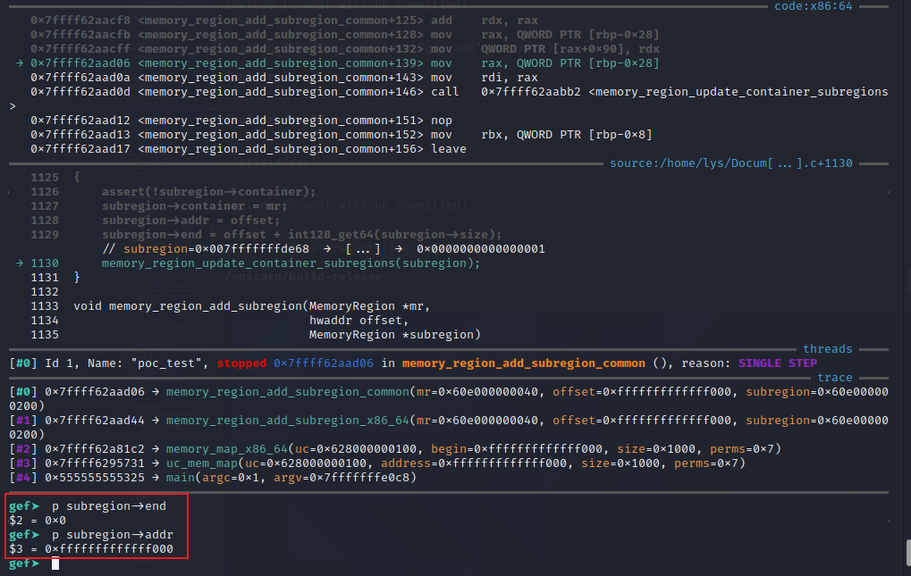 Integer overflow in memory check · Issue #1590 · unicorn-engine/unicorn · GitHub