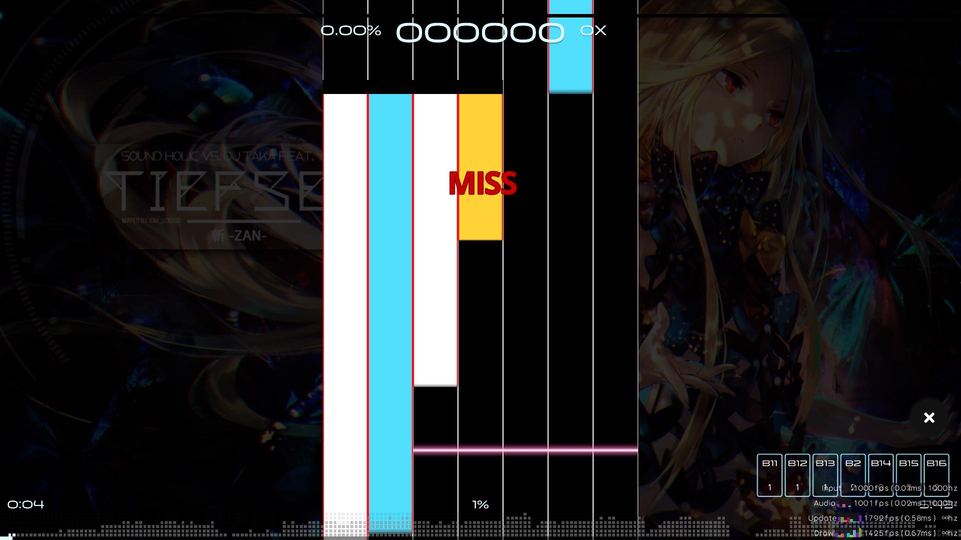 Long Notes do not mask away (at the judgement line) when being hit ...