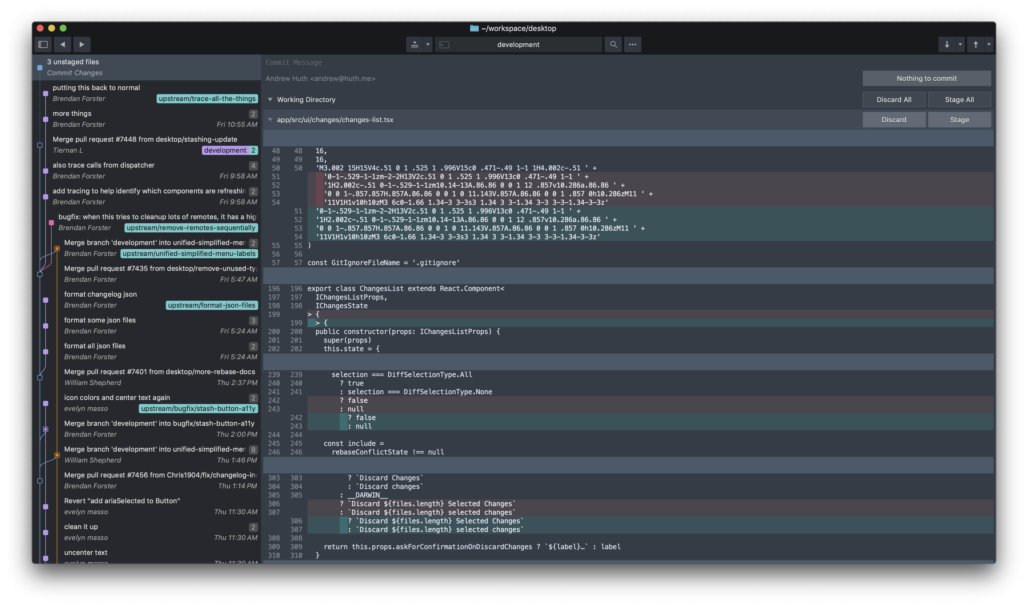 Commit message area positioning and size · Issue #7466 · desktop ...