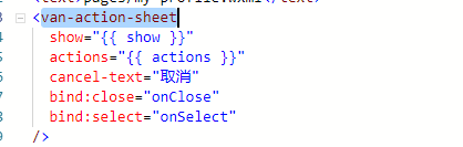van-action-sheet 的cancel-text="取消"，设置后 取消在顶部而不是底部 · Issue #1100 · youzan/vant-weapp · GitHub