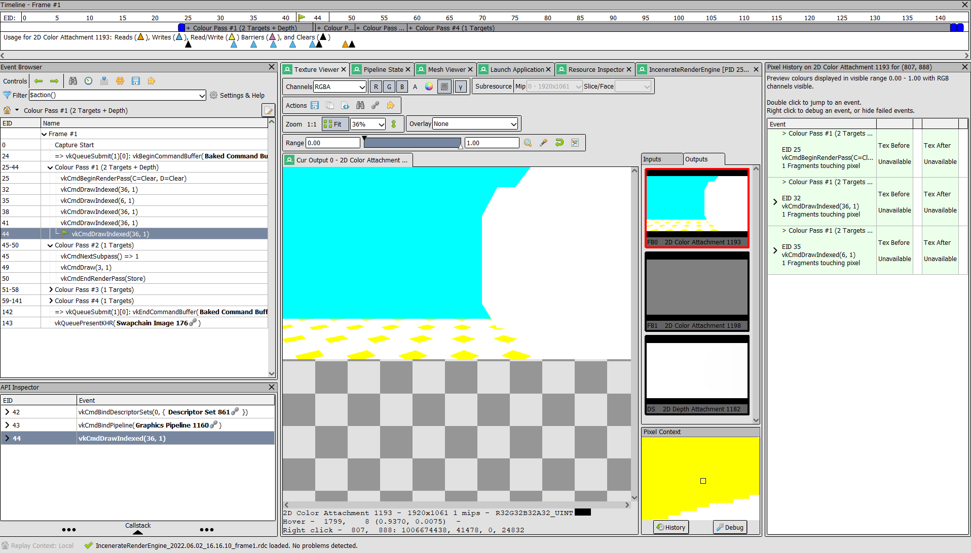 Vulkan. Intel iris Xe. I can debug pixel only in first pass. · Issue #2591 · baldurk/renderdoc ...