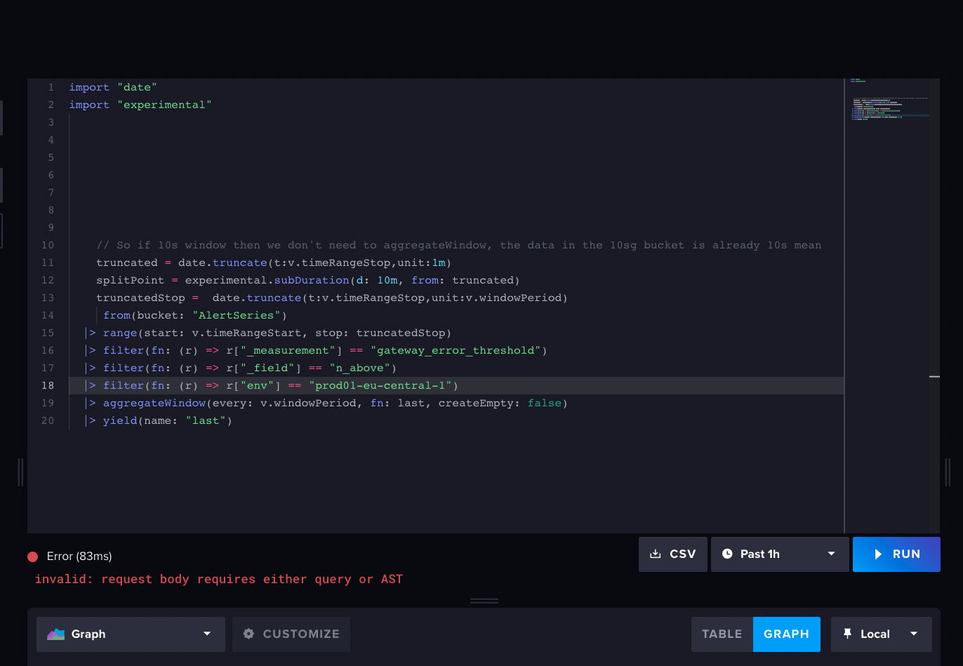 Error messages different between old/new data explorer · Issue #5057 · influxdata/ui · GitHub