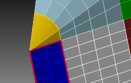 Cubit meshing a few elements manually / meshing a weird sector region ...