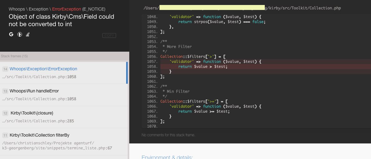Error With Filterby Date Method · Issue 1310 · Getkirbykirby · Github