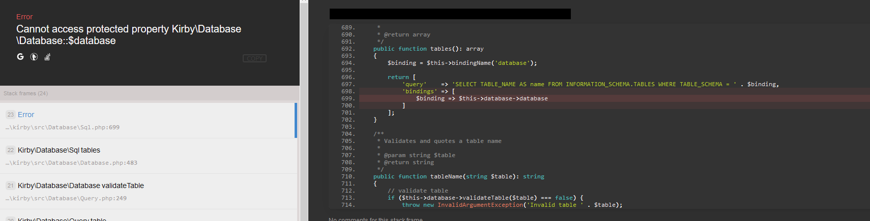 Bug with connected Database since RC 4.0 · Issue #1348 · getkirby/kirby · GitHub