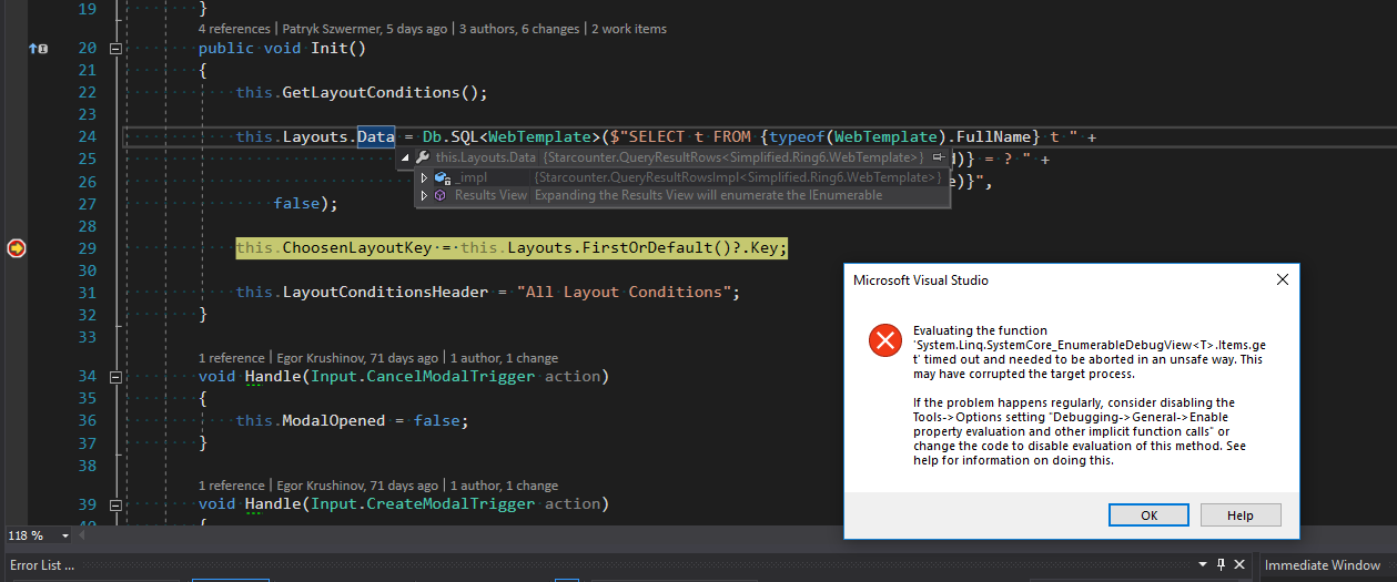 Visual Studio gets stuck while debugging sccode.exe · Issue #121 ...