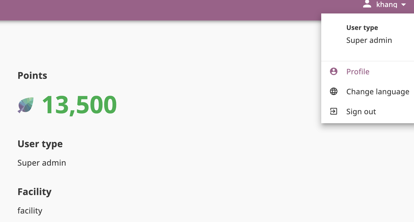Profile dropdown option is purple in profile page · Issue #5416 ...