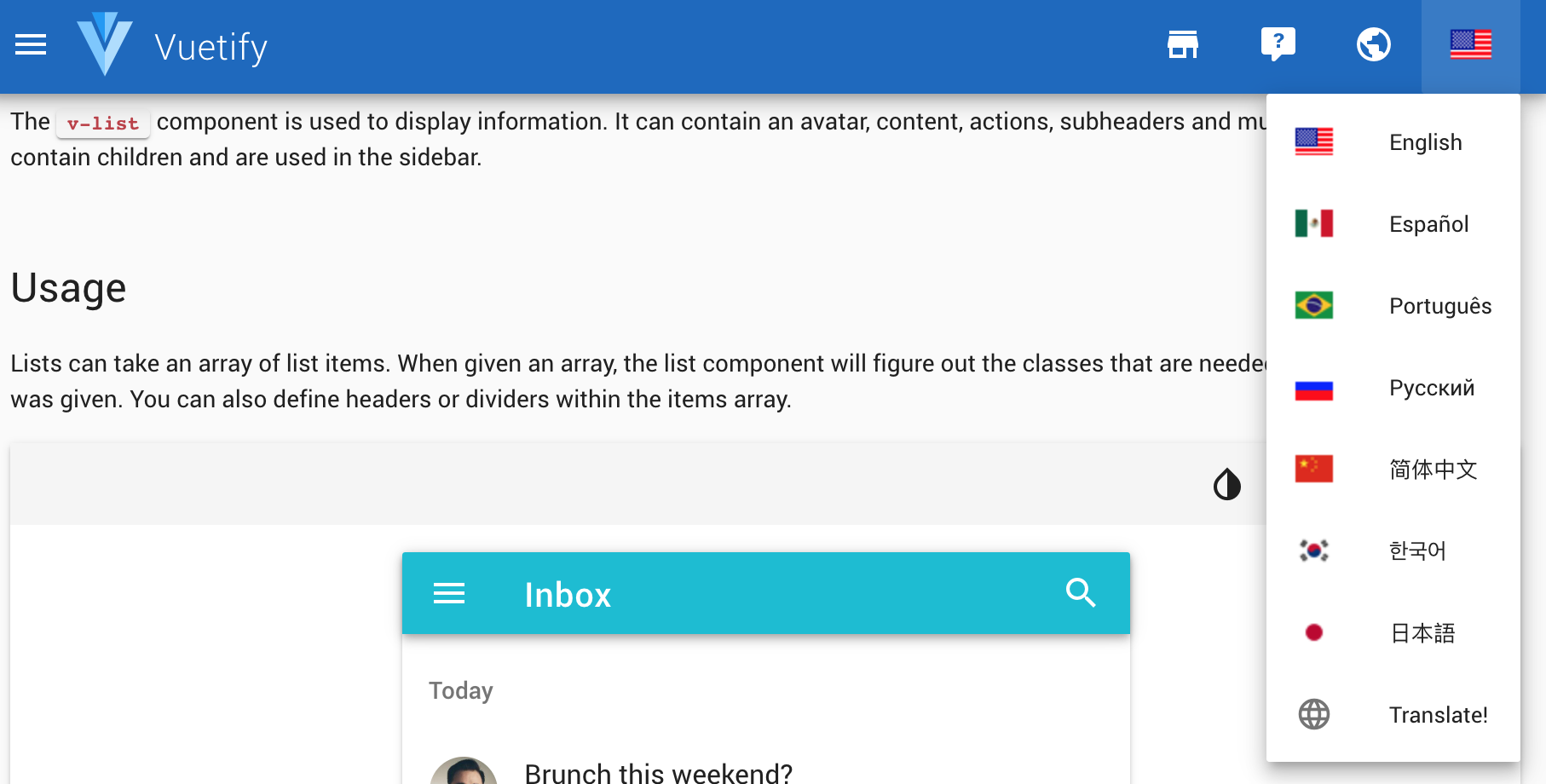 Use the "official" language switching icon · Issue #5912 ...