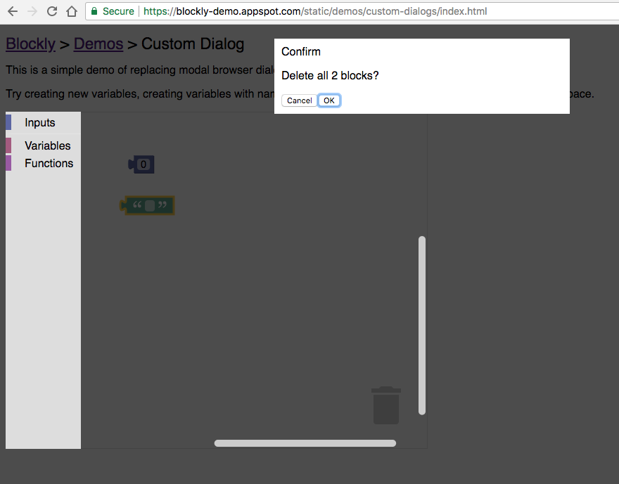 z-order in custom dialogs demo · Issue #1704 · google/blockly · GitHub