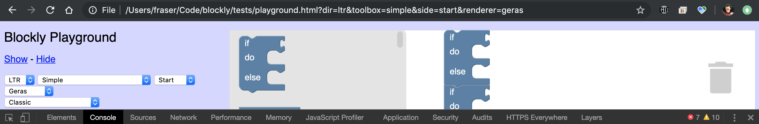 Deleting block throws error on small screens · Issue #3393 · google ...