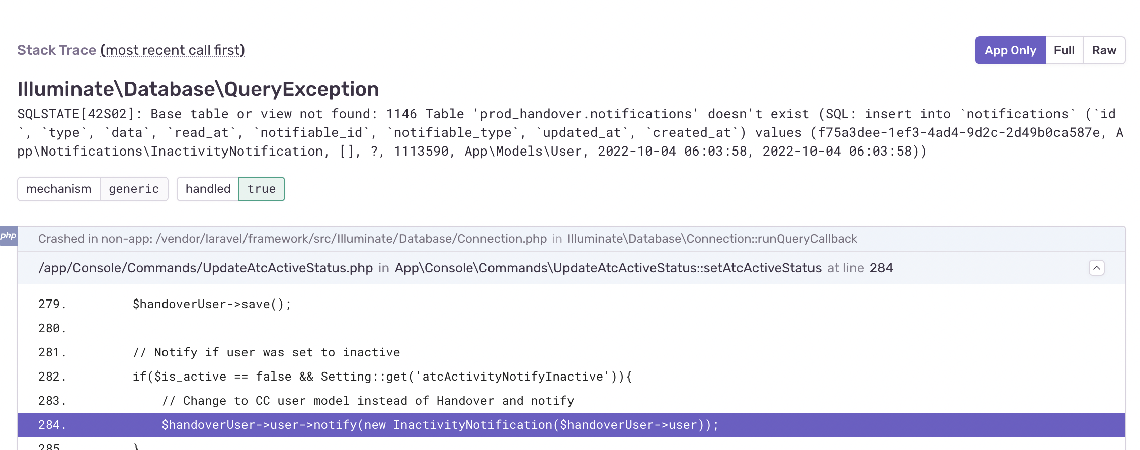 Inactive notifications trying to send as Handover user · Issue #455 · Vatsim-Scandinavia ...