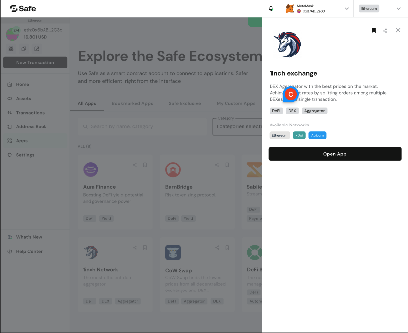 [Safe Apps Discoverability] Add drawer with Safe App details · Issue #1414 · safe-global/safe ...