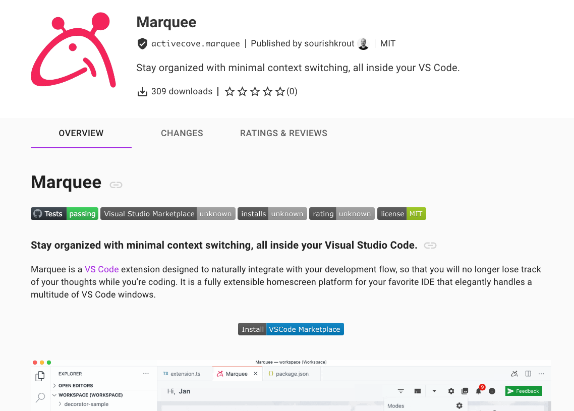 [💡 Feature]: Publish stateful.marquee to Open VSX · Issue #133 · stateful/vscode-marquee · GitHub