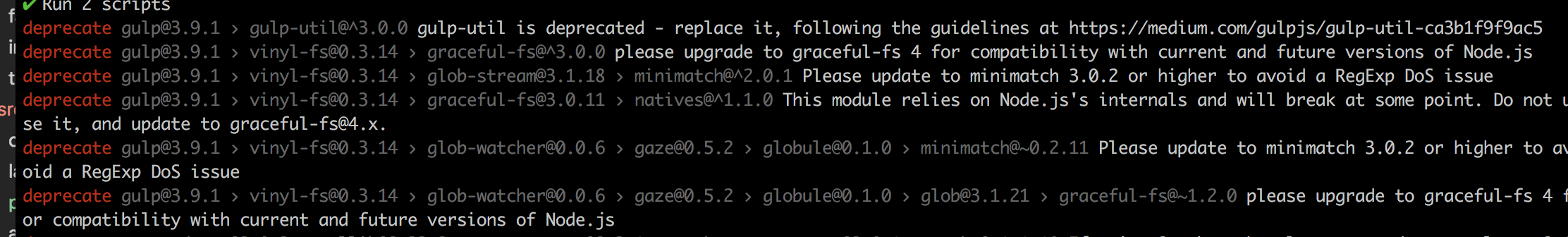 ice-scripts 升级 gulp 依赖 · Issue #1768 · alibaba/ice · GitHub