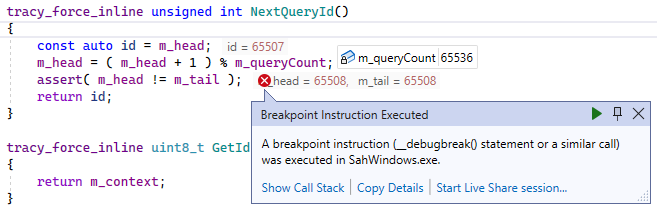 Assertion fail in TracyVulkan.hpp line 283 · Issue #542 · wolfpld/tracy ...
