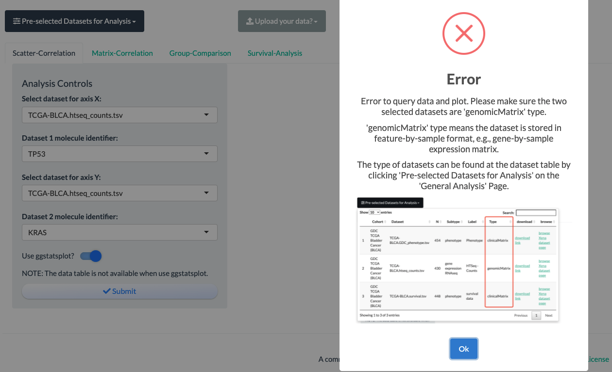 通用分析相关图错误判断存在问题 · Issue #233 · openbiox/UCSCXenaShiny · GitHub