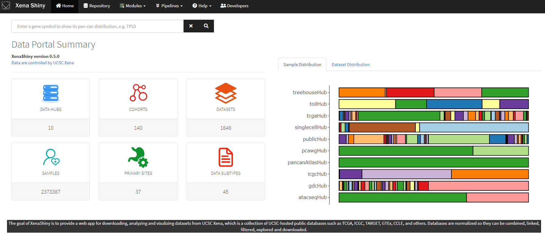Home 页面修改 · Issue #70 · openbiox/UCSCXenaShiny · GitHub