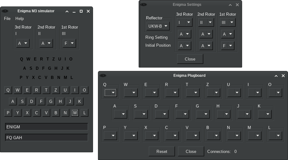 GitHub - mostman/Enigma: This is an Enigma machine simulator written in ...