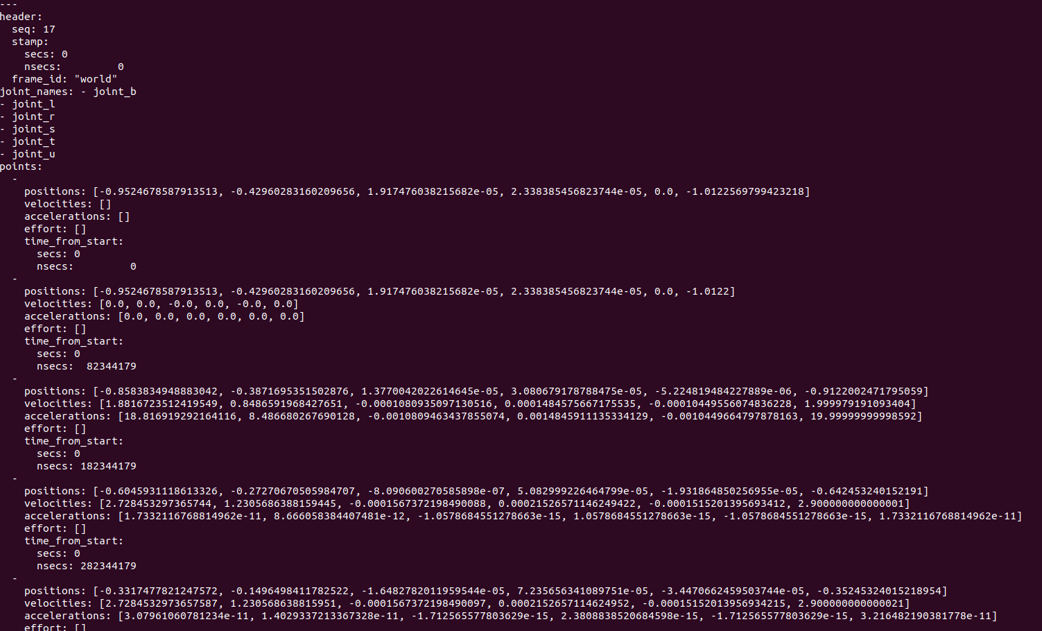 Planning adapter adding state to trajectory but not velocity or acceleration · Issue #2052 ...