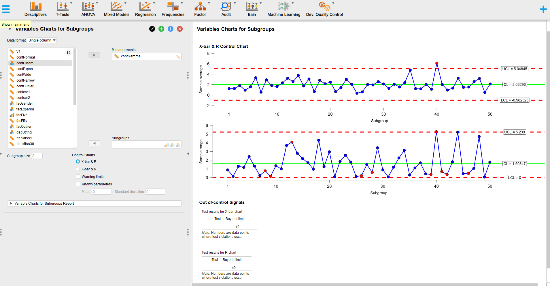 Testing results Control Charts · Issue #133 · jasp-stats ...