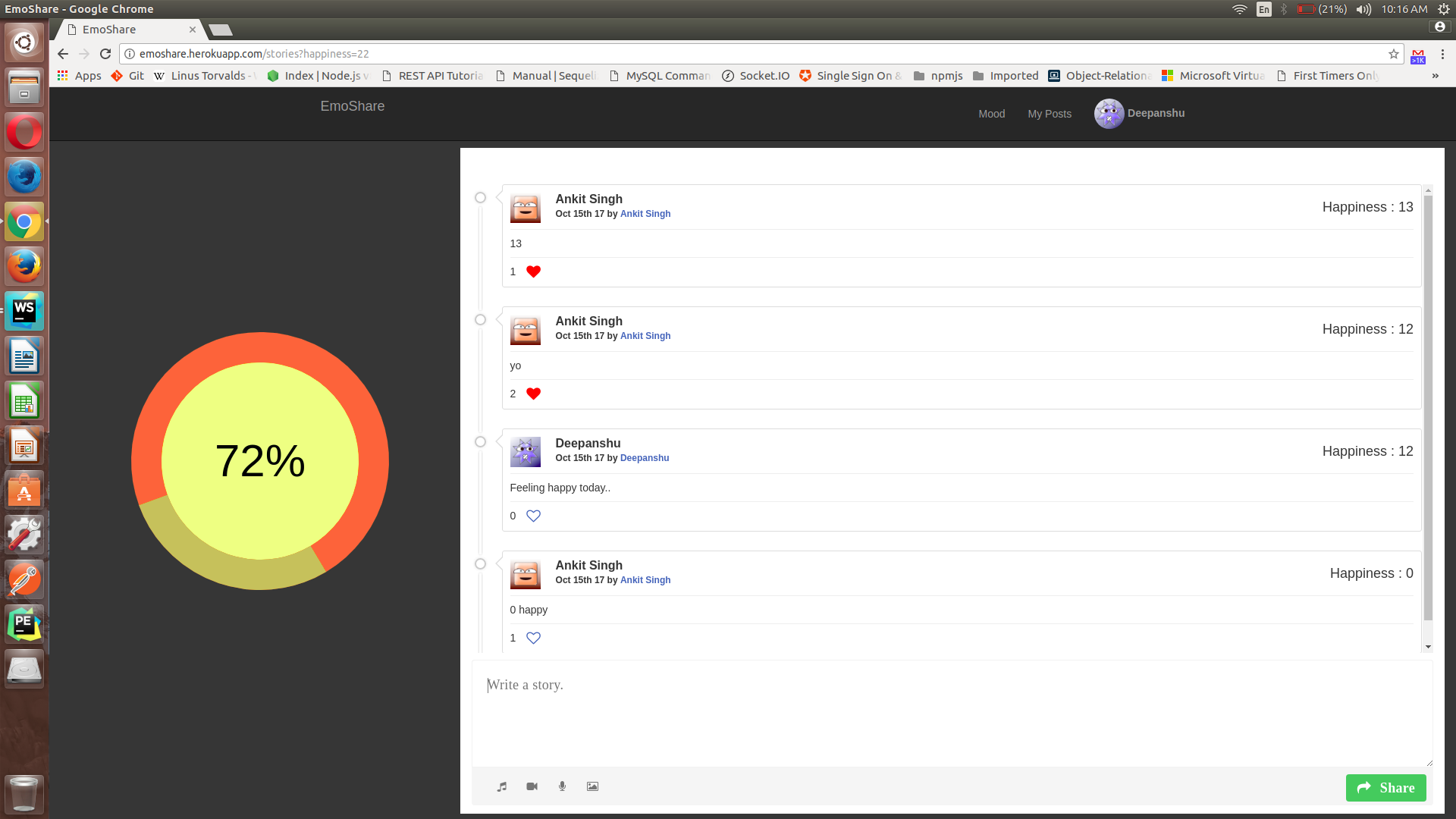 GitHub - visage98/Hack4Nsit-EcoShare-: A website which shows stories from a common platform ...