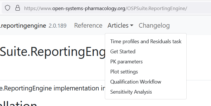 Docu website: articles section · Issue #400 · Open-Systems-Pharmacology/TLF-Library · GitHub