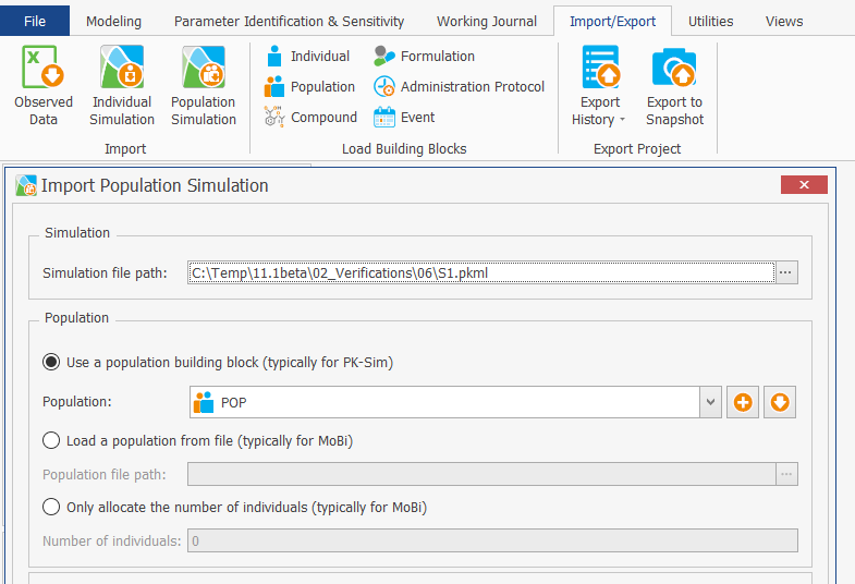 11.1 Cannot run population simulations imported from pkml · Issue #2516 ...
