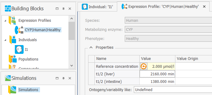 Resetting the value in the Expression Profile BB is not propagated to ...