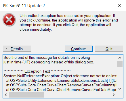 Unhandled Exception when removing PI · Issue #2025 · Open-Systems-Pharmacology/OSPSuite.Core ...