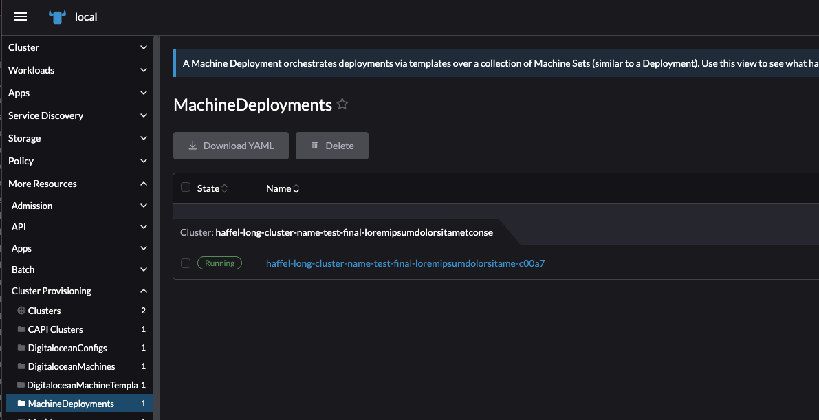UI Displays Additional Node Pool When Cluster Name is 63 Characters ...