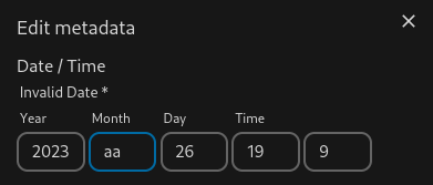 Edit metadata: date validation · Issue #640 · pulsejet/memories · GitHub