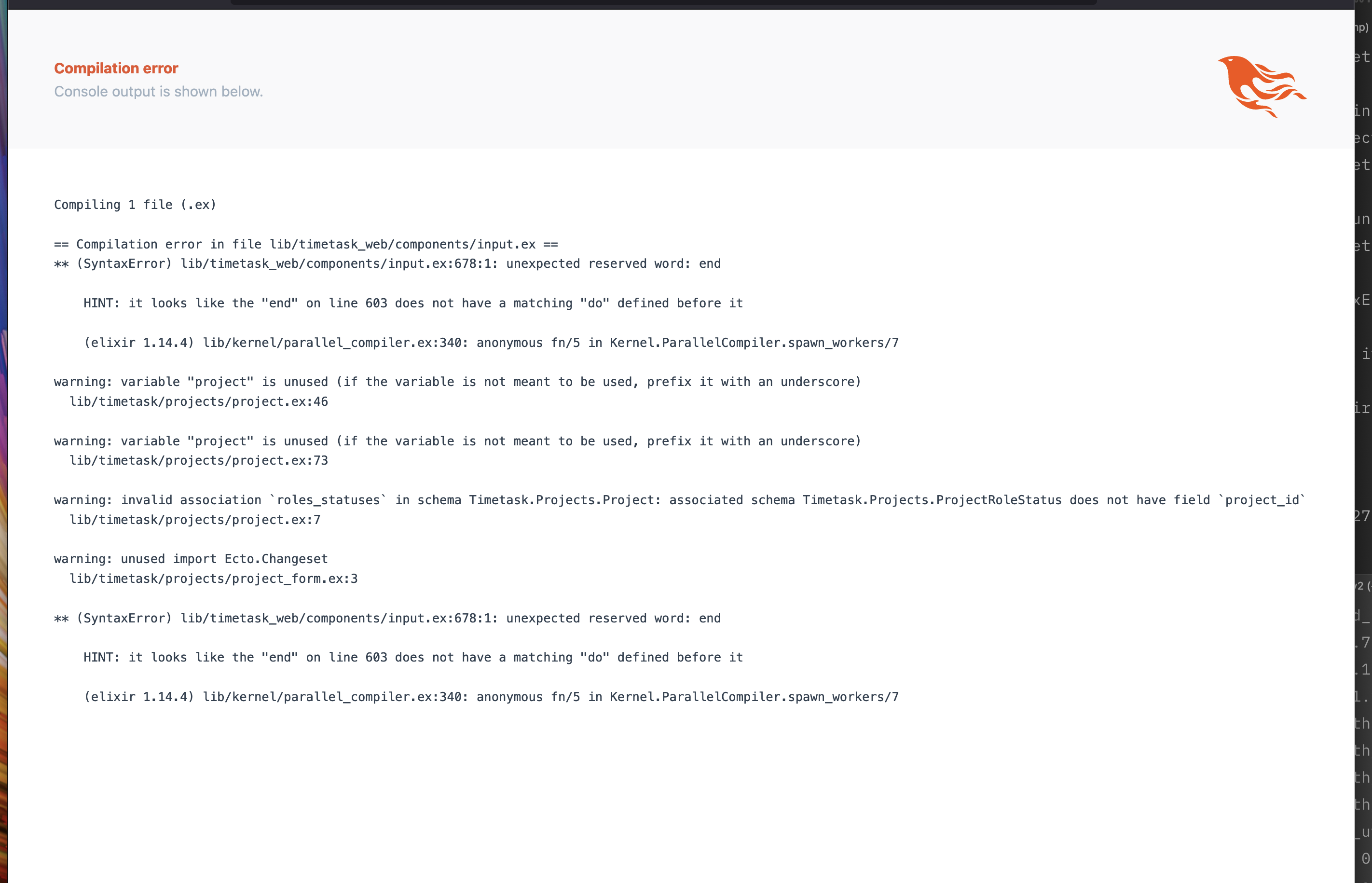 Obsure compiling error · Issue #5452 · phoenixframework/phoenix · GitHub Obsure compiling error · Issue #5452 · phoenixframework/phoenix · GitHub