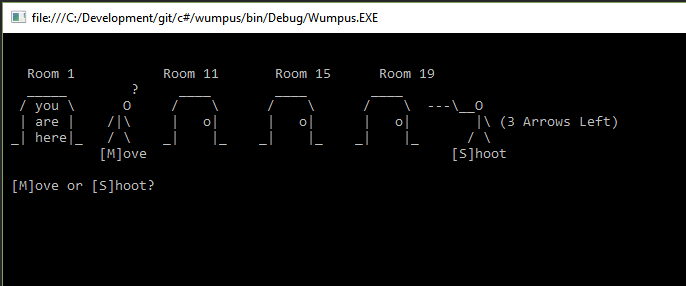 GitHub - joelconestoga/wumpus: C# Console app of Wumpus game