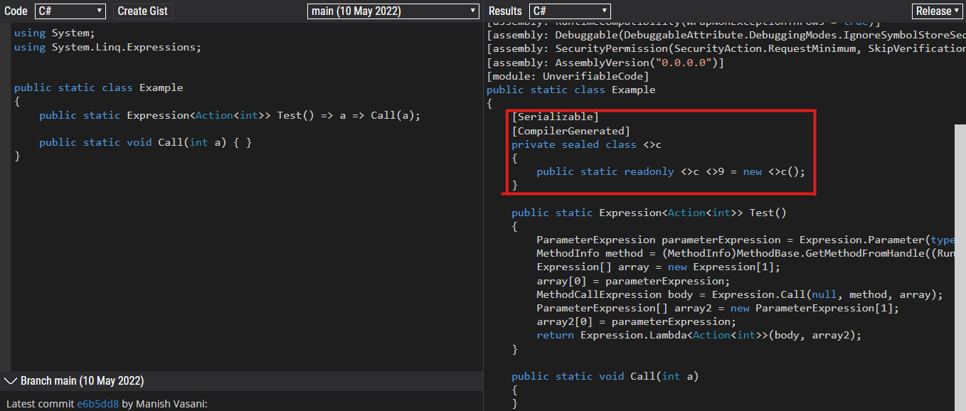 Found unused compiler generated class when working with Linq.Expressions · Issue #61711 · dotnet ...