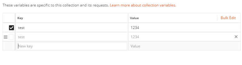 Disabled Variables Reported As Duplicate Keys In Bulk Edit Mode · Issue 4607 · Postmanlabs
