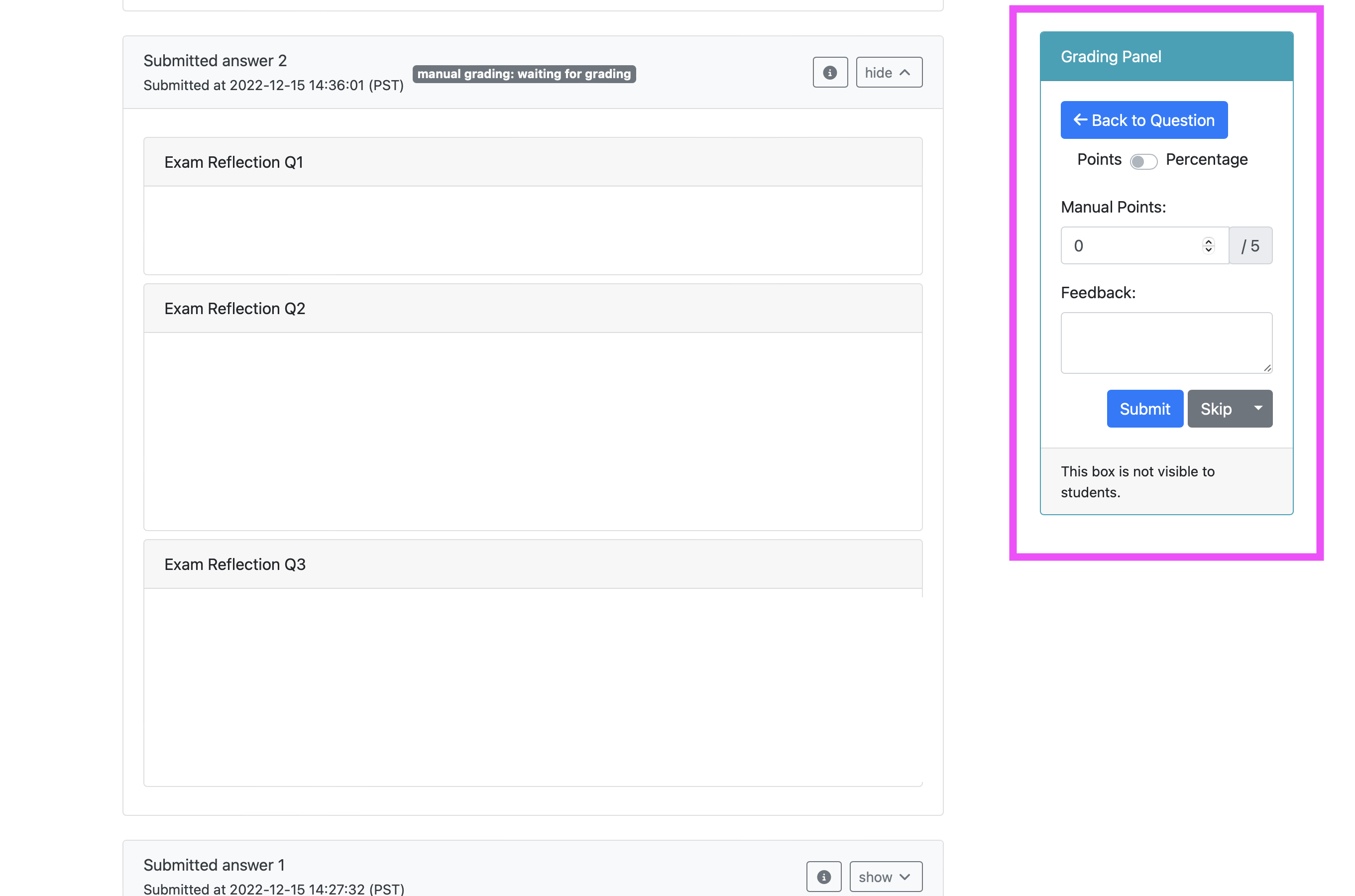 Feature Request: sticky the "Grading panel" during Manual Grading for long questions · Issue ...